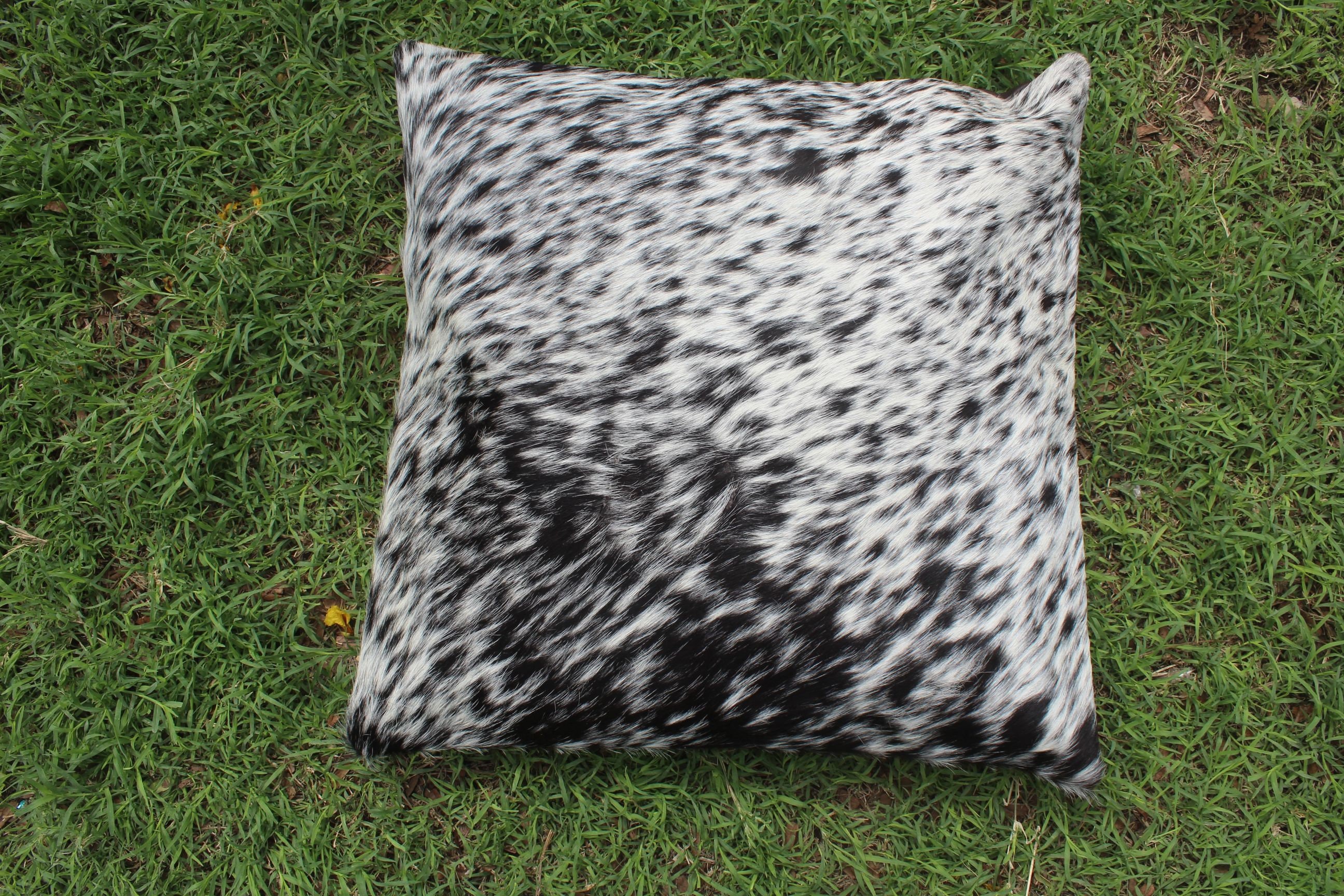 Cowhide Pillow Cover Genuine Cowhide Cushion Cover 16" X 16" Cow Hide ...