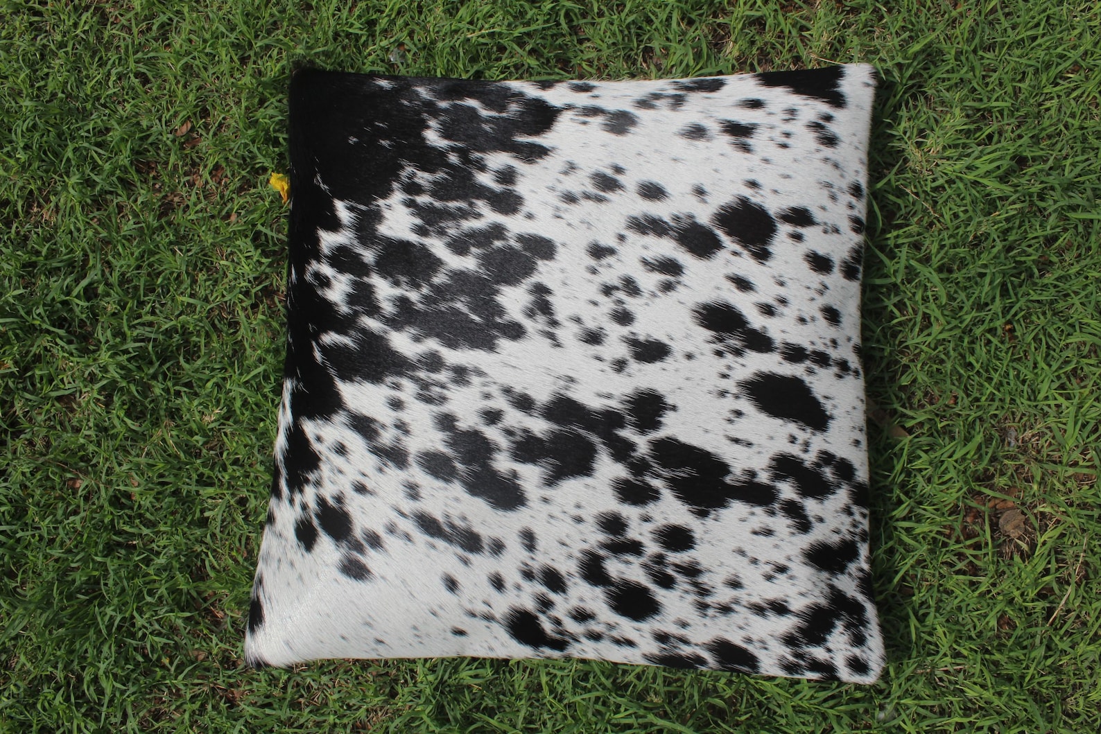 Cowhide Pillow Cover Genuine Cowhide Cushion Cover 16" X 16" Cow Hide ...