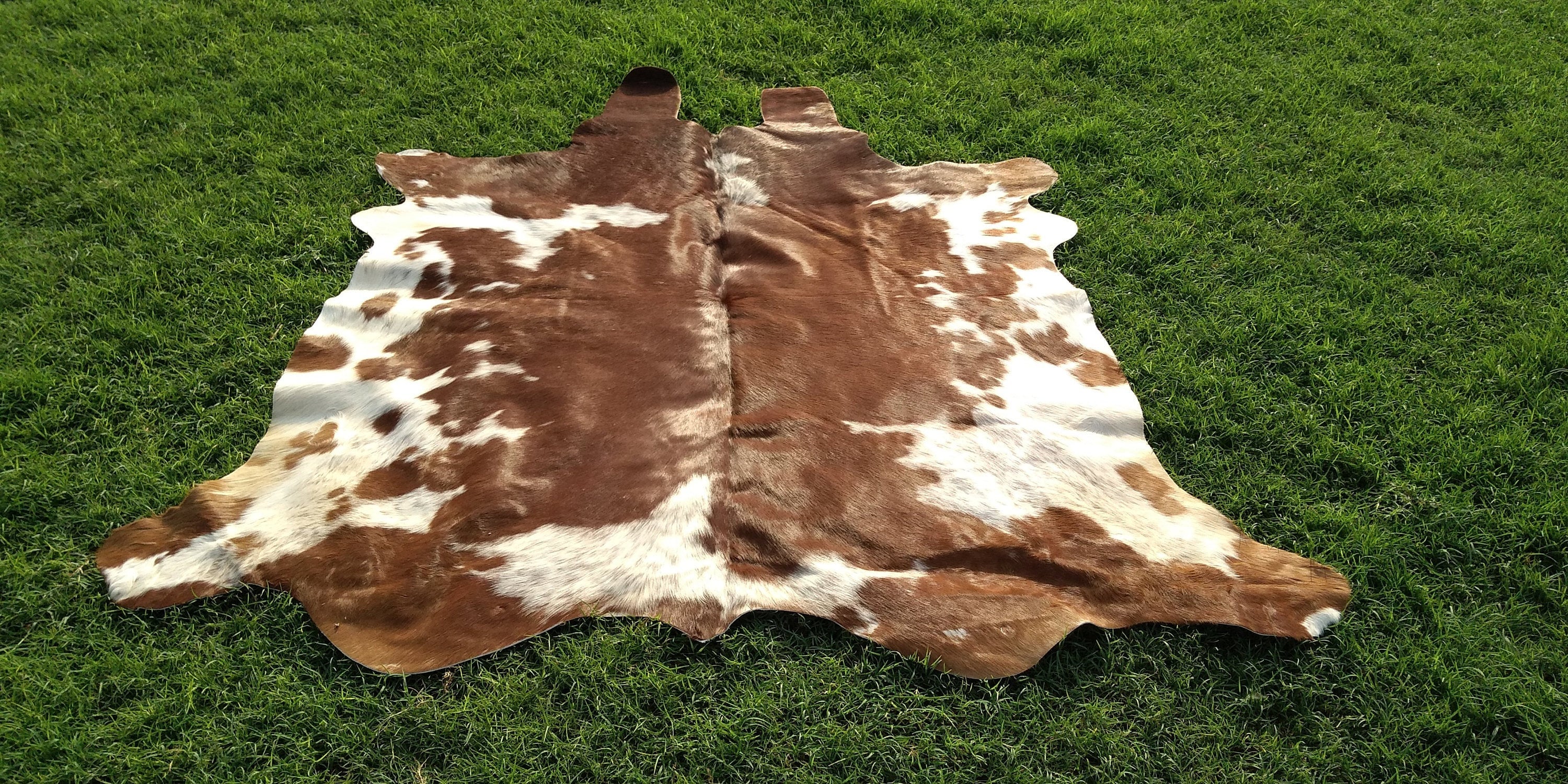 Amazing Brown and White Cowhide Rug Cow Skin Rug Leather Hide - Etsy