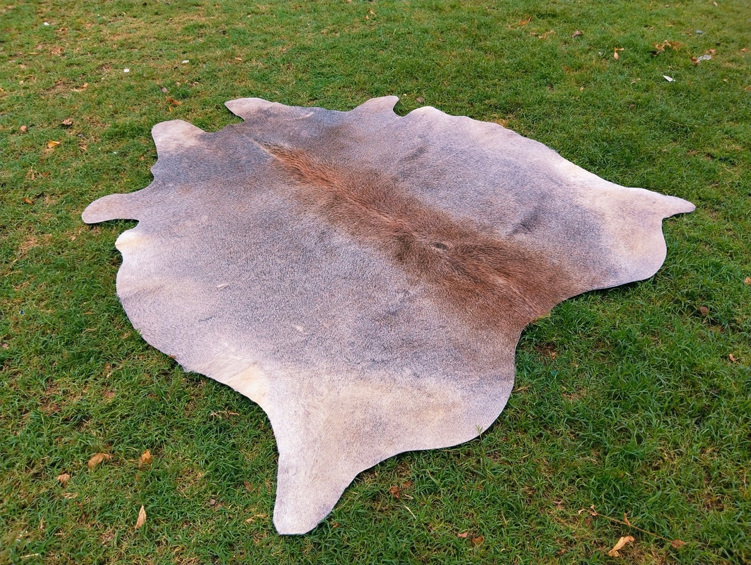Grey Cowhide Rug Real Cow Skin Rug Leather Hide Carpet Gray Cow Hide ...
