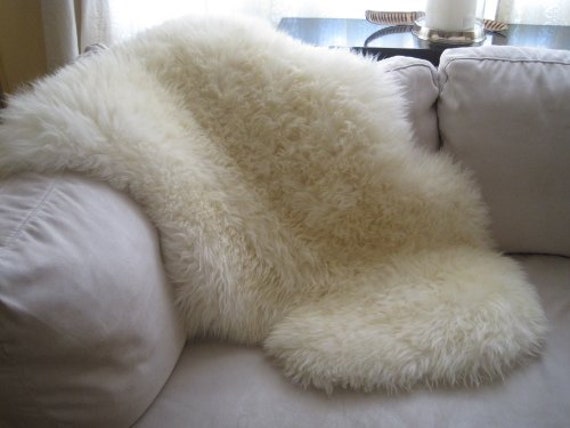 Set of 2 Genuine Real Australian Sheepskin Rug Ivory Sheepskin - Etsy