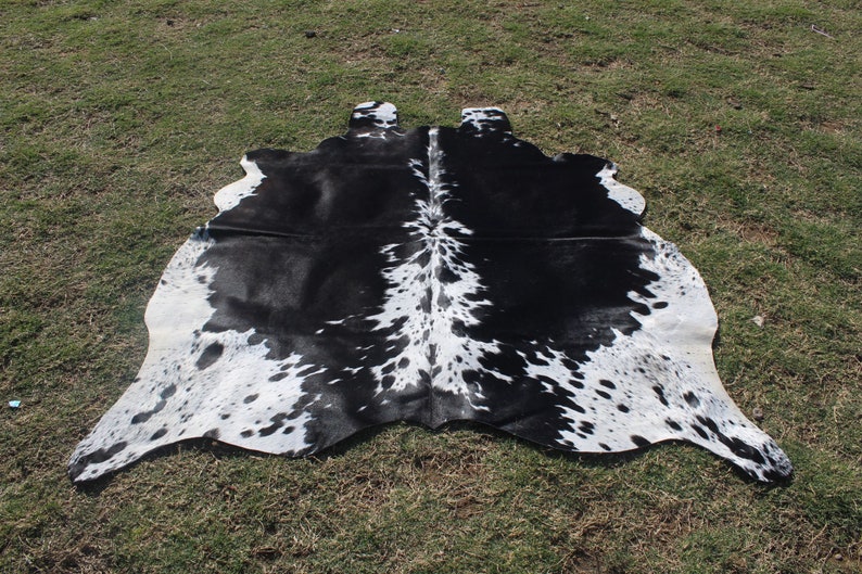 Amazing Black and White Cowhide Rug Cow Skin Rug Leather Hide - Etsy