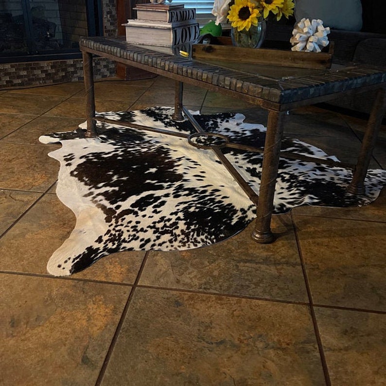 Amazing Black and White Cowhide Rug Real Cow Skin Rug Cow Hide | Etsy