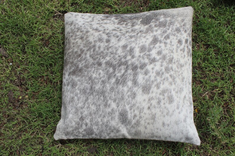 Cowhide Pillow Cover Genuine Cowhide Cushion Cover 16 X - Etsy