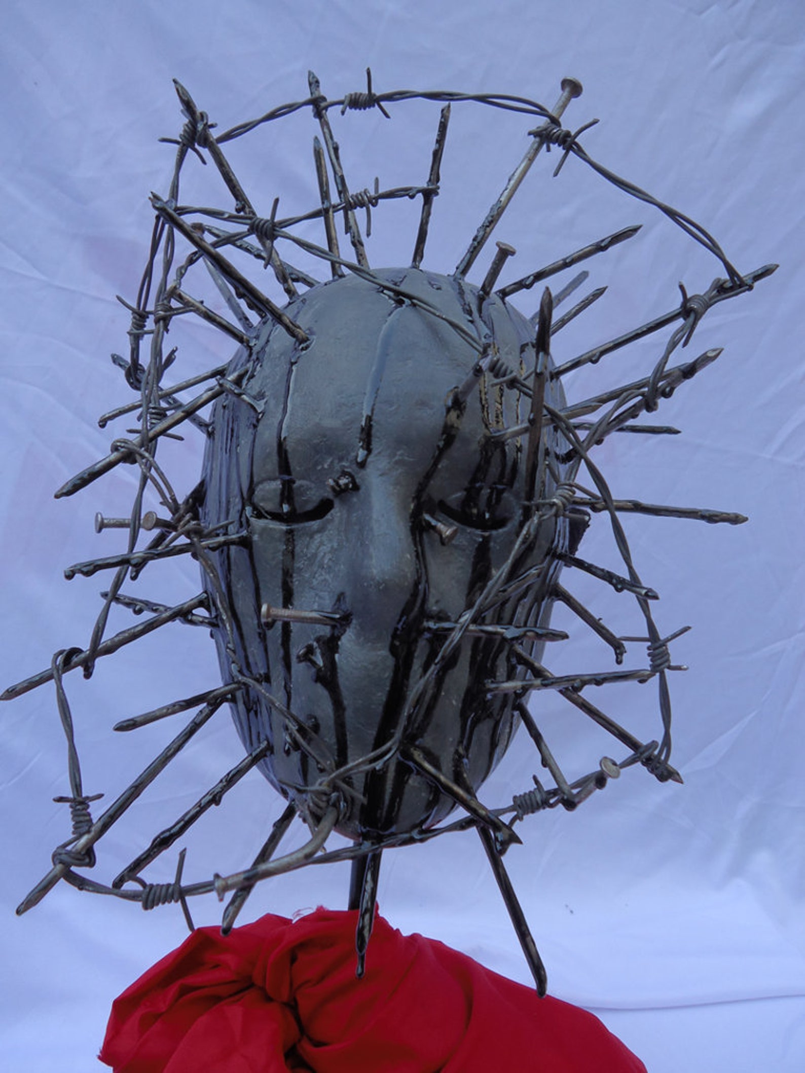 Horrorhalloween Costume Spooky Mask Freaky Maskhorror - Etsy