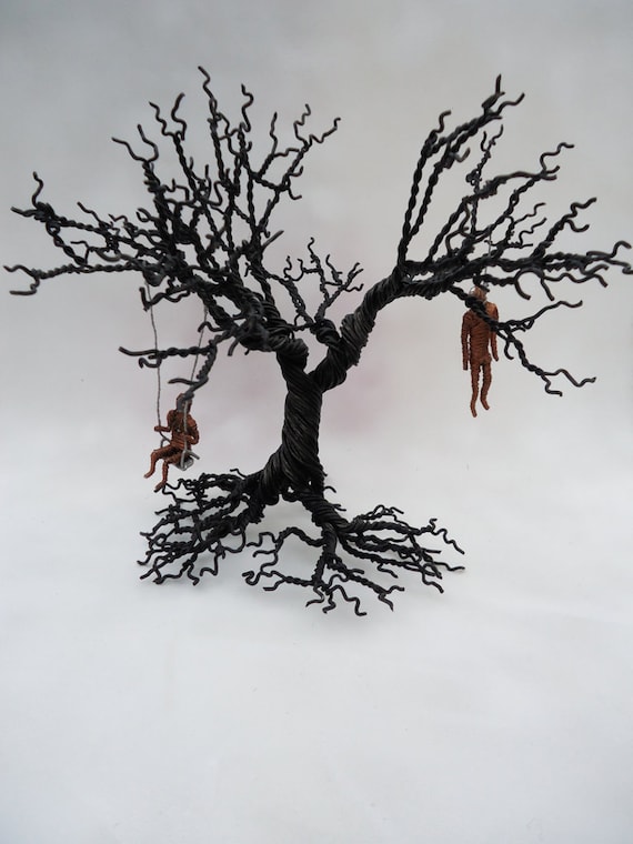 Gothic Sculpturewire Tree Creepy Tree Black Tree Black | Etsy