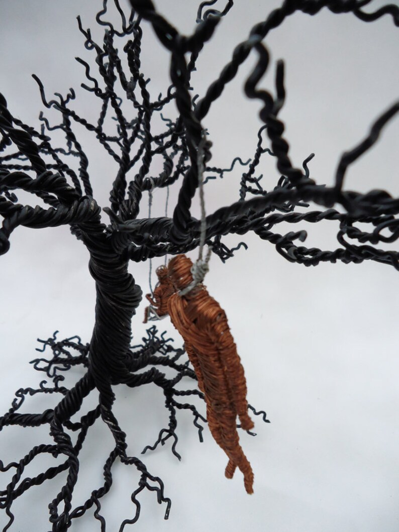 Gothic Sculpture,wire Tree, Creepy Tree, Black Tree, Black Sculpture ...