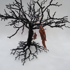 Gothic Sculpture,wire Tree, Creepy Tree, Black Tree, Black Sculpture ...