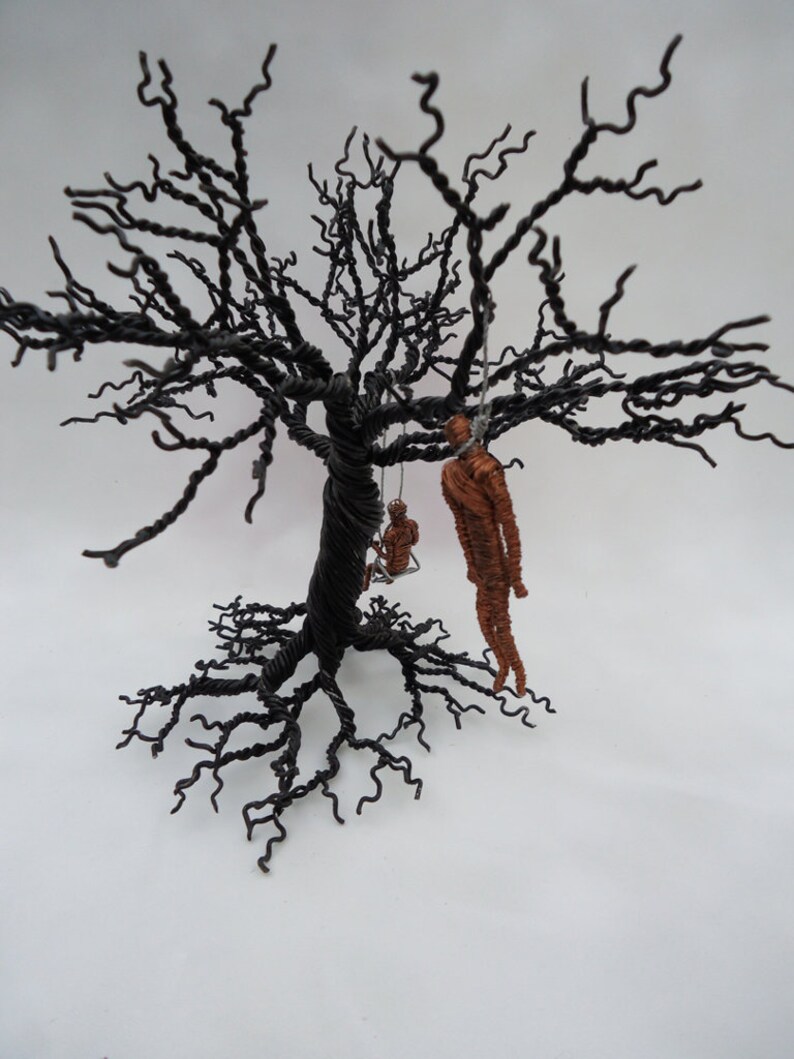 Gothic Sculpture,wire Tree, Creepy Tree, Black Tree, Black Sculpture ...