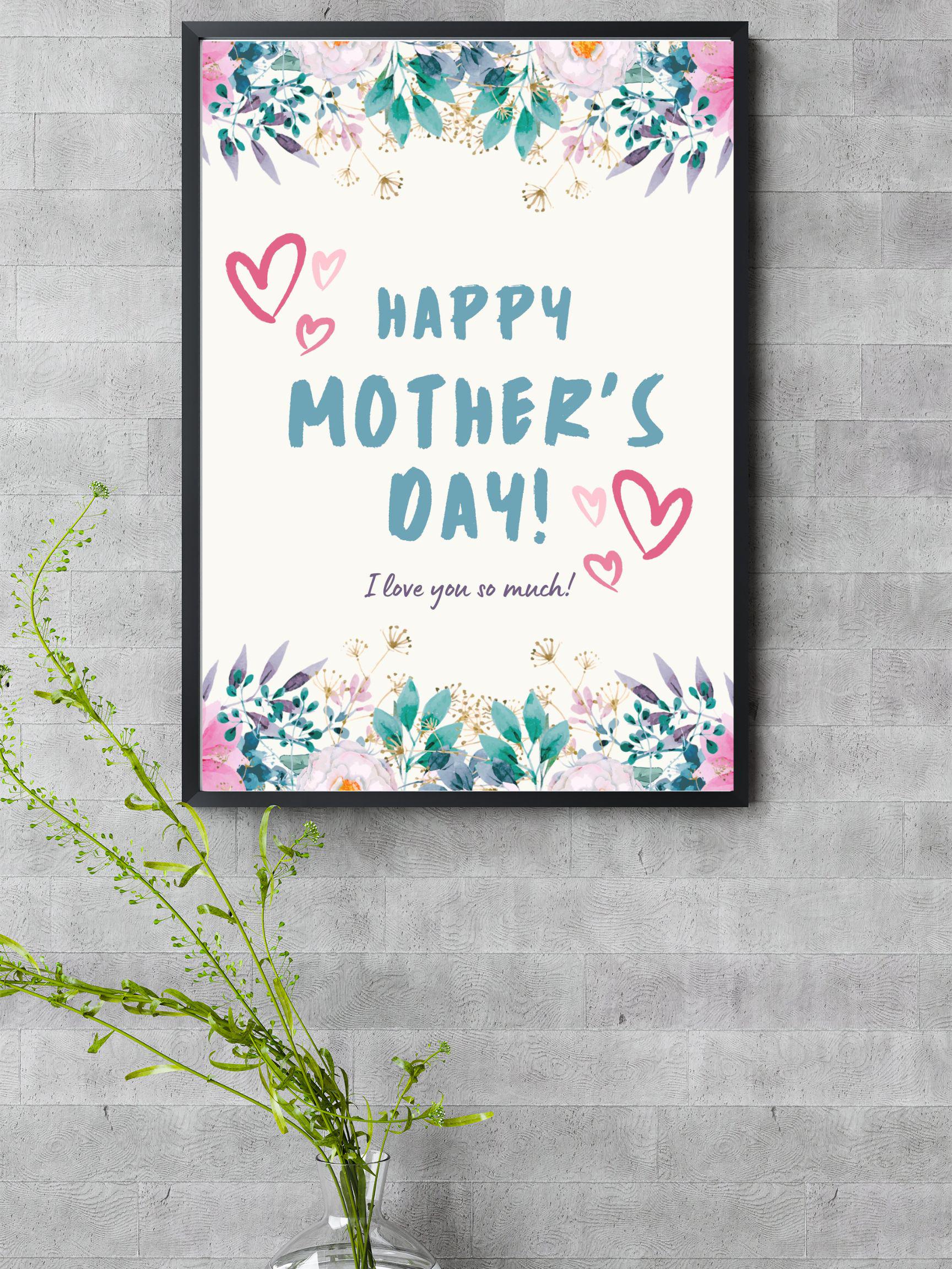 Printable Mother's Day Poster, Happy Mother's Day - Etsy