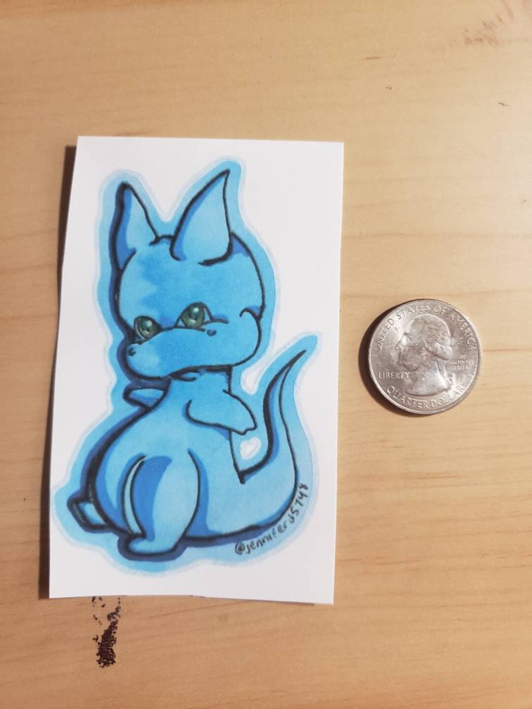 Blue Dragon Sticker - Etsy