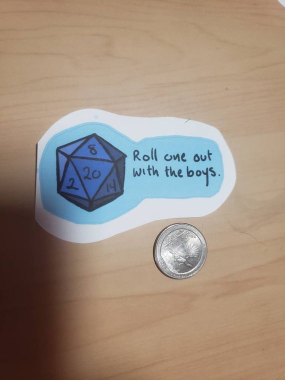 D20 Sticker - Etsy