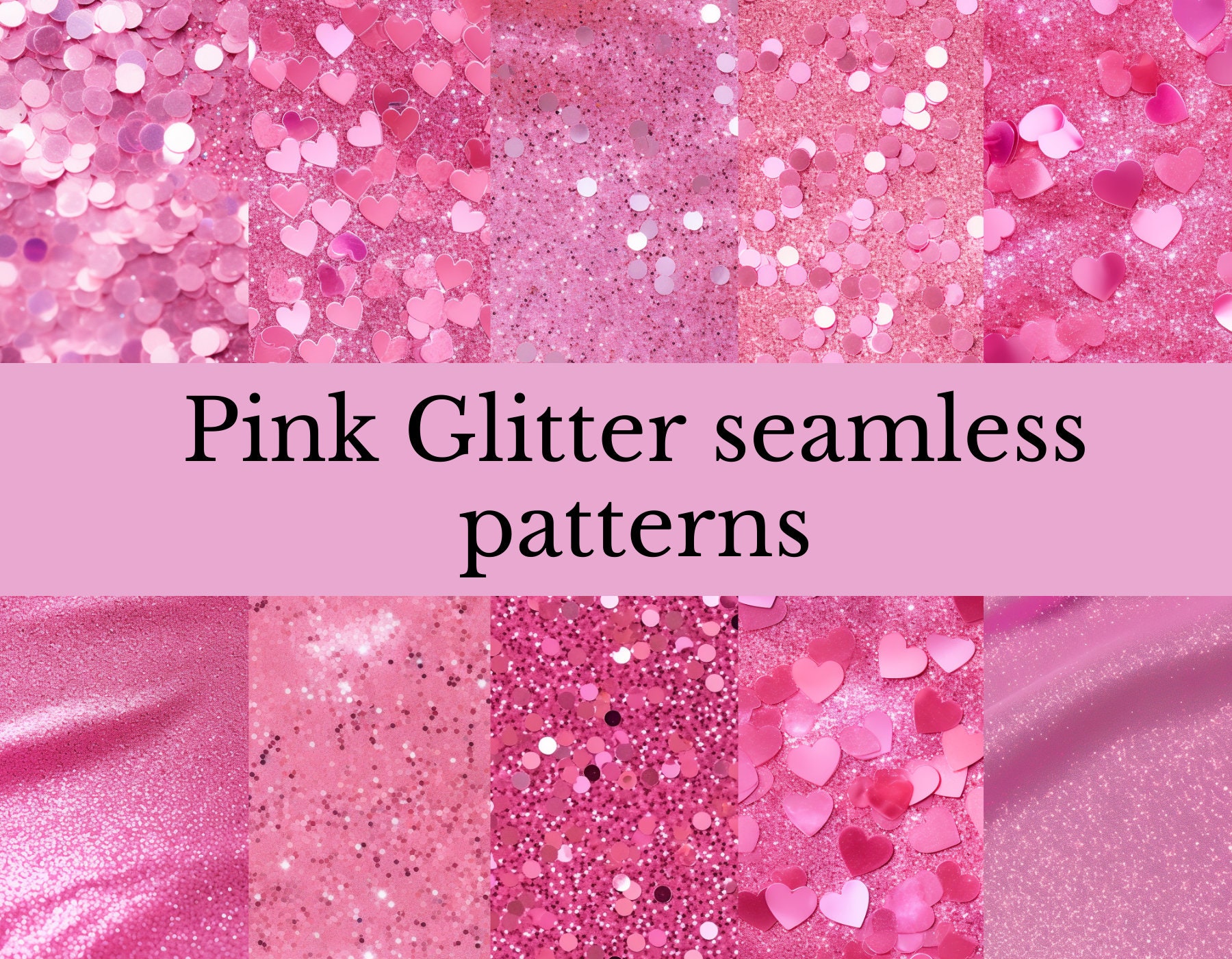 Pink Glitter Seamless Paper Seamless Patterns Invitation - Etsy