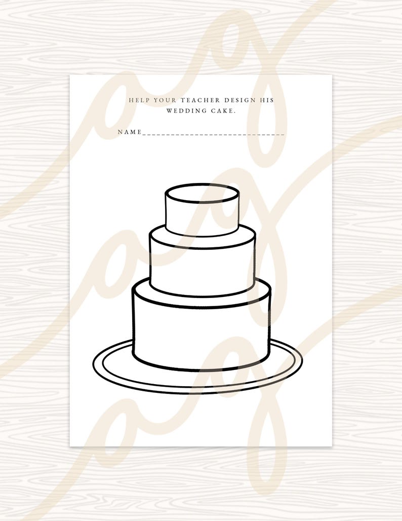 Your Teacher is Getting Married STUDENT WORKSHEETS What Will Your ...