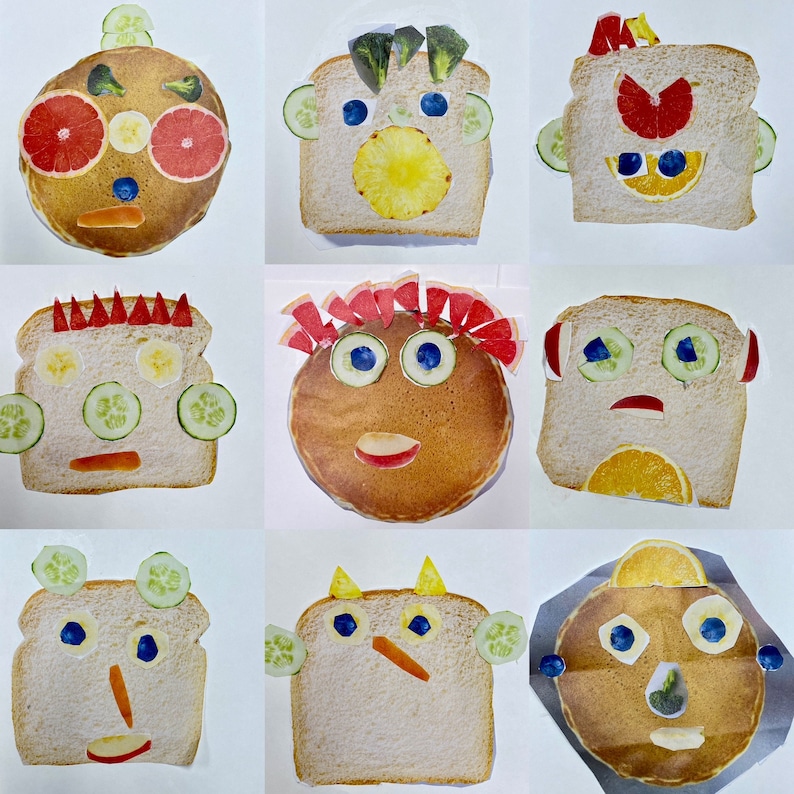 Kids Art Activity | Sandwich Food Art | Digital Download | Printable - Etsy