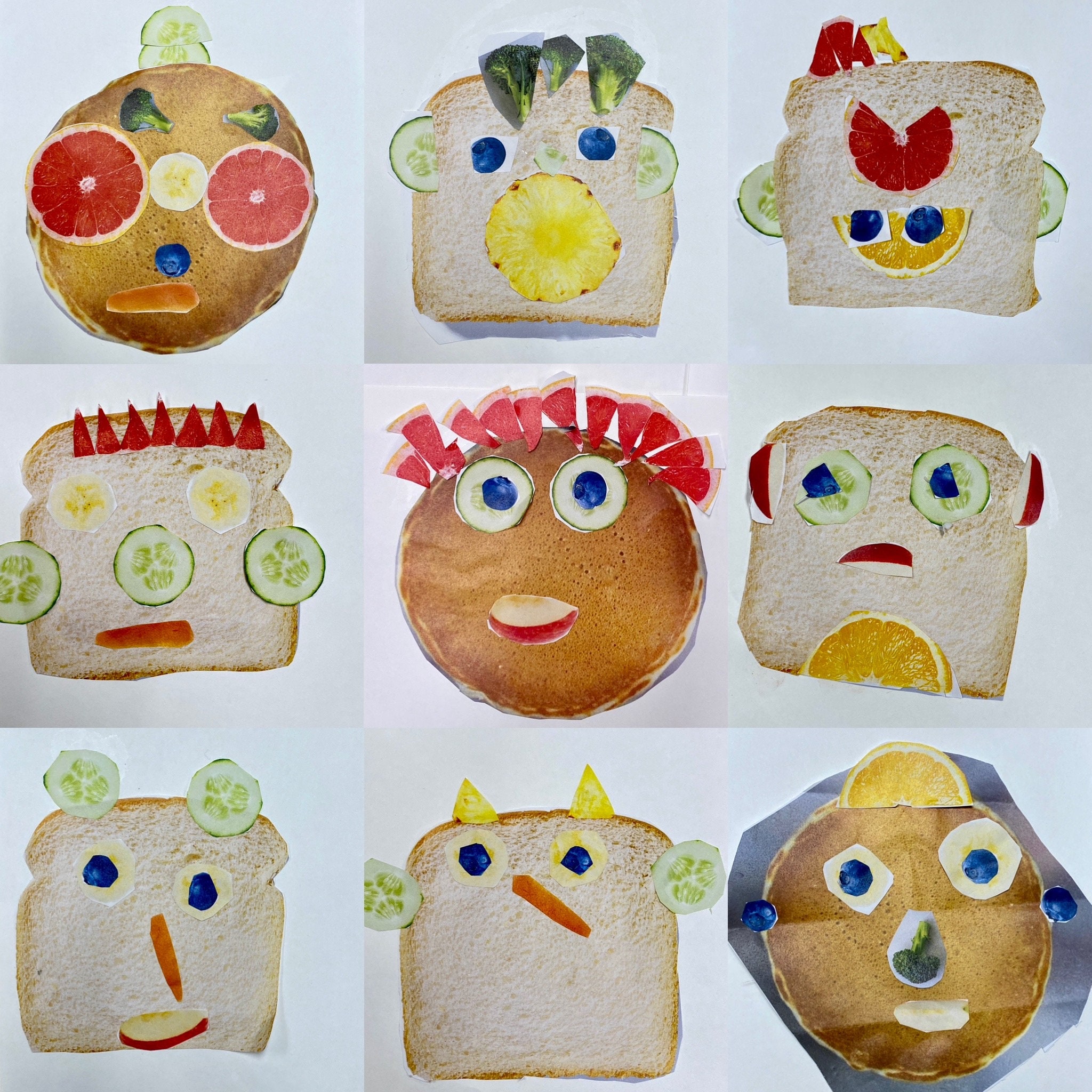 Kids Art Activity | Sandwich Food Art | Digital Download | Printable - Etsy