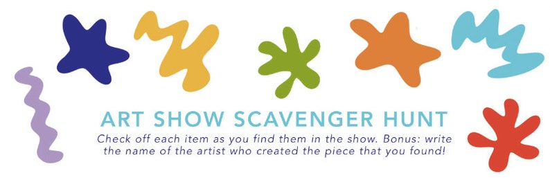 Art Show Scavenger Hunt | Digital Download | Printable - Etsy