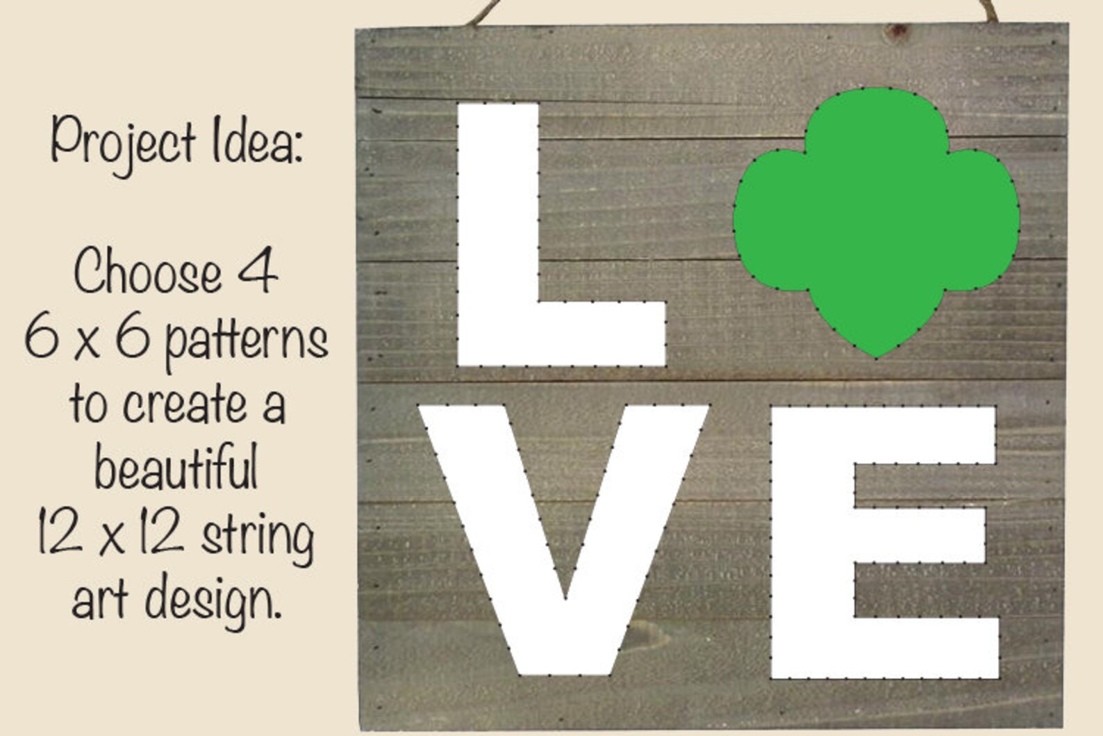 String Art Pattern - Trefoil 6x6 - Etsy