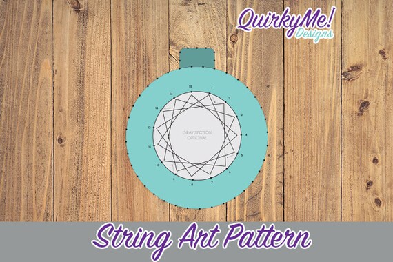 String Art Pattern Ornament 6x6 | Etsy