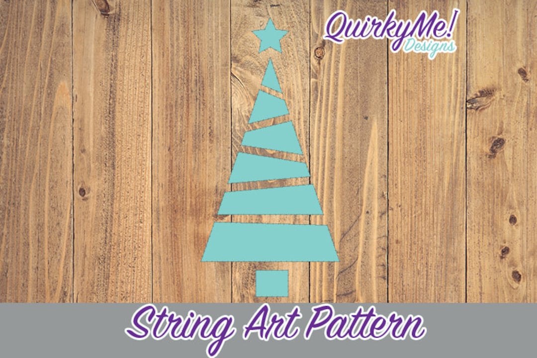 String Art Pattern - Large Christmas Tree 11 X 24 - Etsy