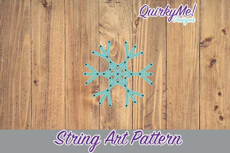 String Art Pattern - Ornament - Snowflake 3x3 - Etsy