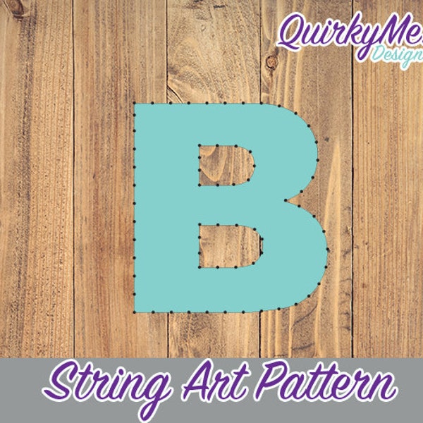 String Art Letter Templates - Etsy