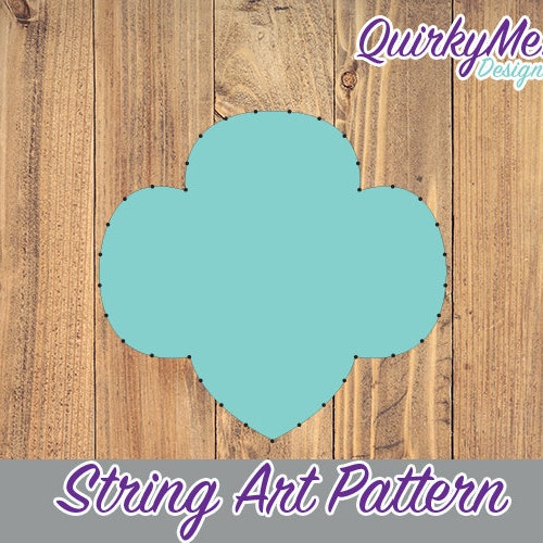 String Art Pattern Trefoil 6x6 - Etsy