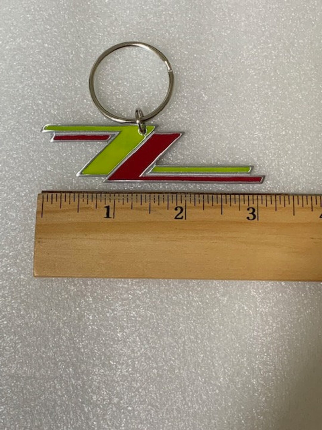 ZZ Top YELLOW and RED Key Chain Solid Metal 3 1/4 Inches Very Sturdy - Etsy