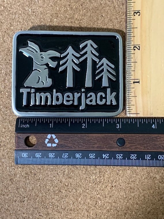 timberjack belt buckle - Gem