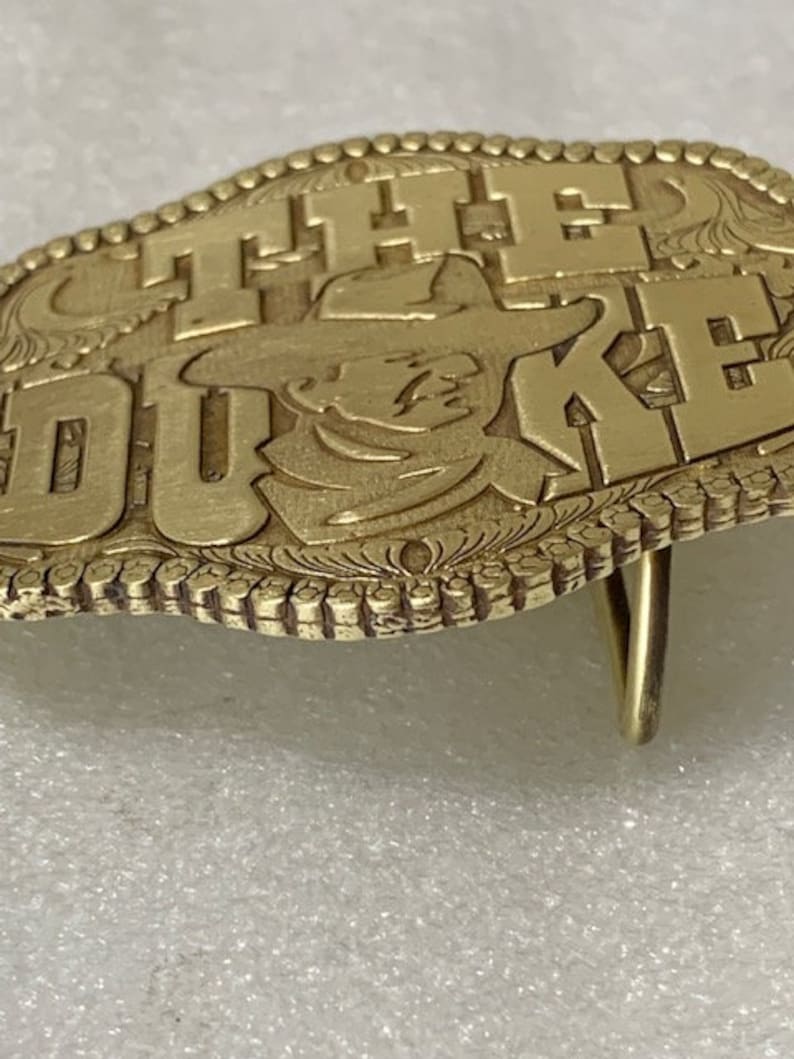 John Wayne "the Duke" BRASS Metal Belt Buckle Strong Sturdy - Etsy