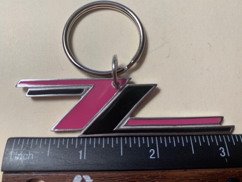 ZZ Top Black and Pink Key Chain Solid Metal 3 1/4 Inches VERY | Etsy