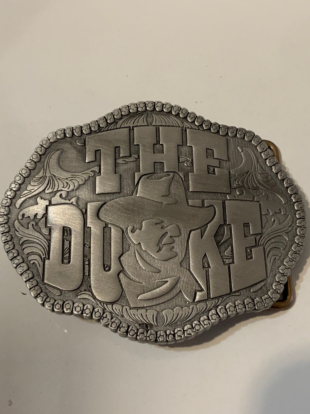 John Wayne "the Duke" Metal Pewter Belt Buckle Strong Sturdy Special ...