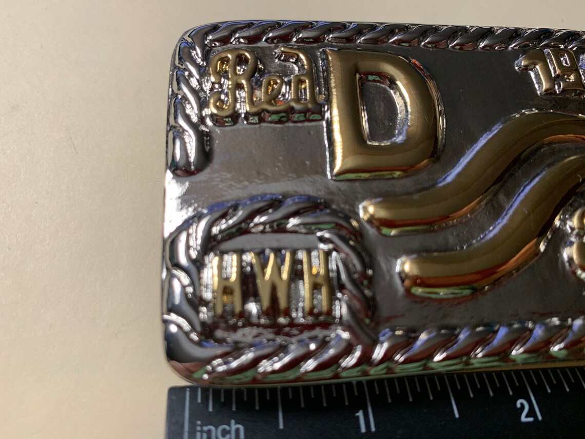 John Wayne Gold/nickel Red River D Belt Buckle 1946 Movie Westerns ...