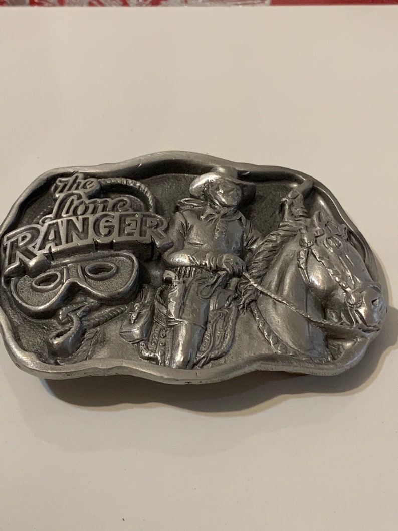 The Lone Ranger Metal Belt Buckle Western Tonto Very Sturdy - Etsy