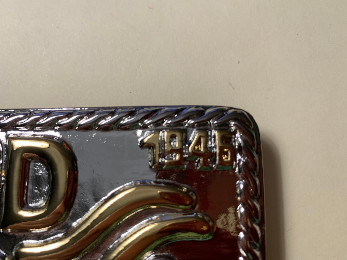 John Wayne Gold/nickel Red River D Belt Buckle 1946 Movie Westerns ...