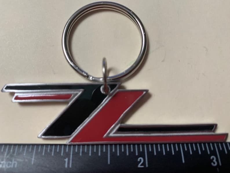 ZZ Top Black and Red Key Chain Solid Metal 3 1/4 Inches VERY | Etsy