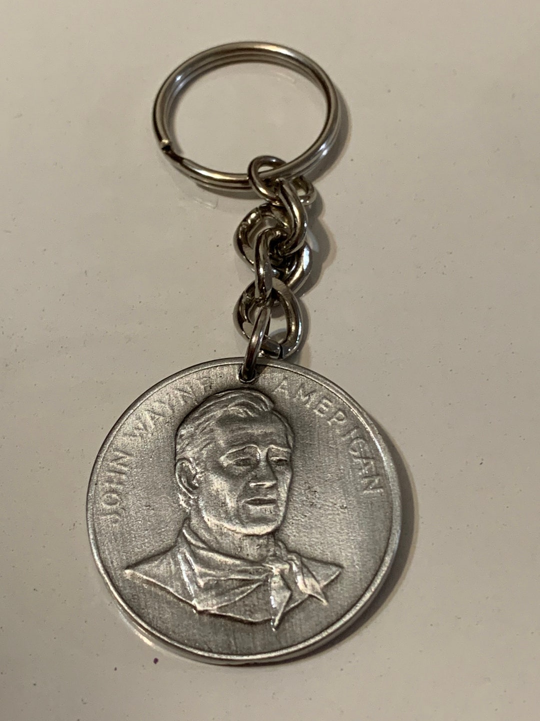 John Wayne Metal Key Chain Very Strong Thick Durable - Etsy