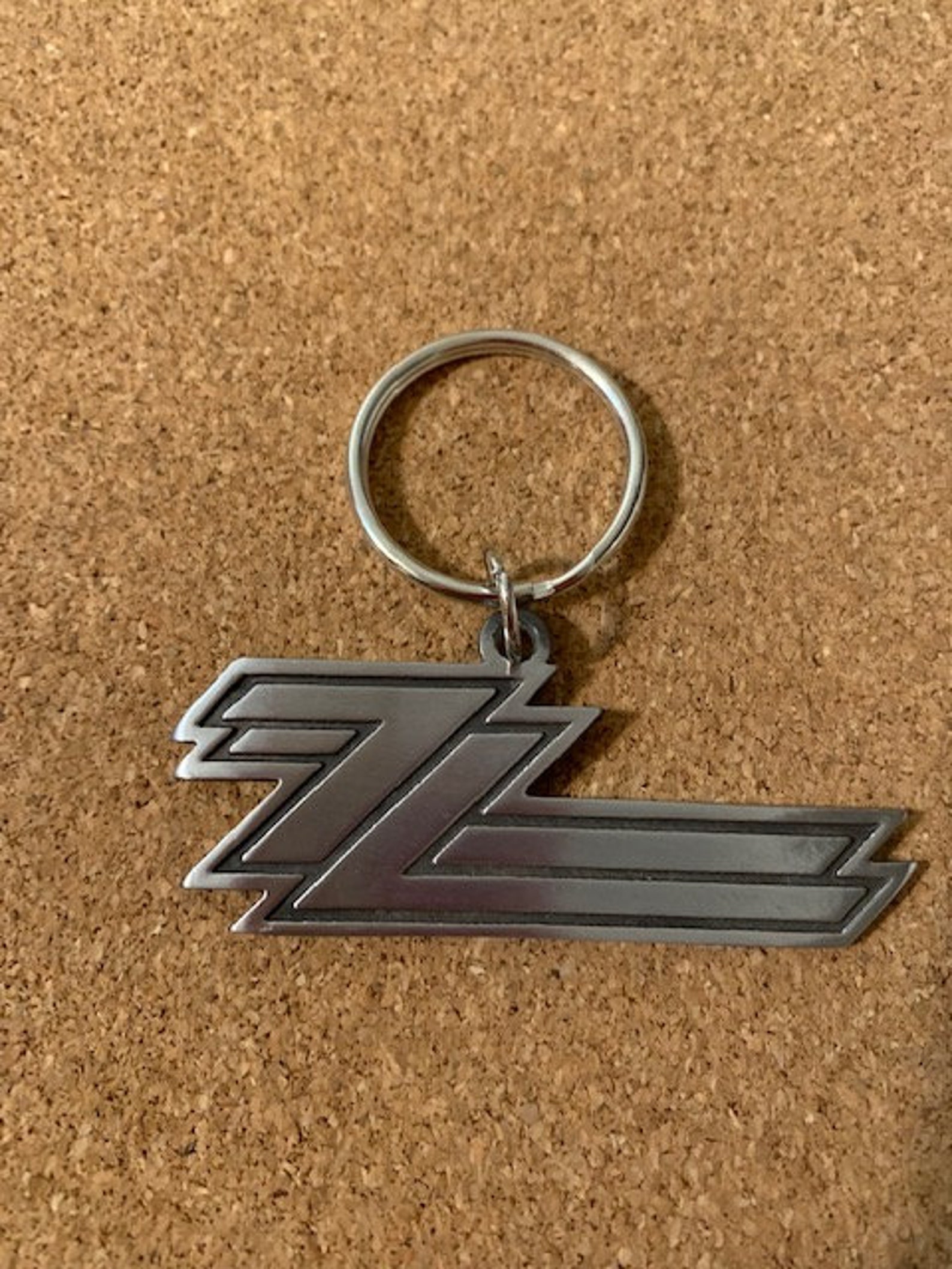 ZZ Top Outline Oxidized Key Chain Solid Metal Very STURDY - Etsy