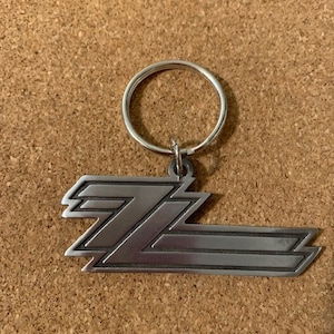 ZZ Top Outline Oxidized Key Chain Solid Metal Very STURDY - Etsy