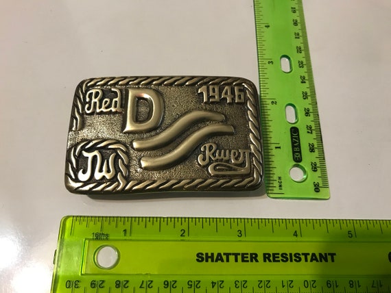 John Wayne JW INITIALS BRASS Red River D Belt Buckle 1946 | Etsy