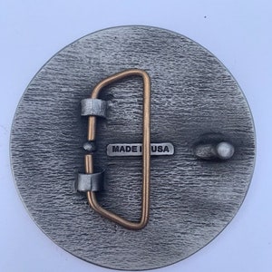 Rogers Nelson Round Prince Belt Buckle Black Enameling Pop Music Very ...