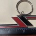 SET of 2 ZZ TOP Red and Black and A Plain Silver Key Chain Solid Metal ...