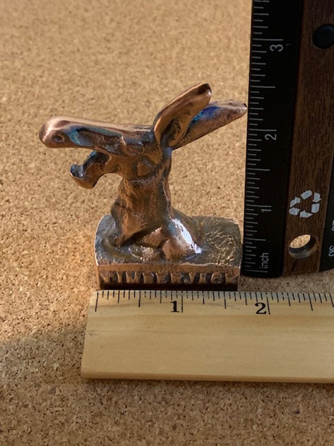 Timberjack Smaller Donkey COPPER Statue 2 3/4 Inches Solid Metal ...