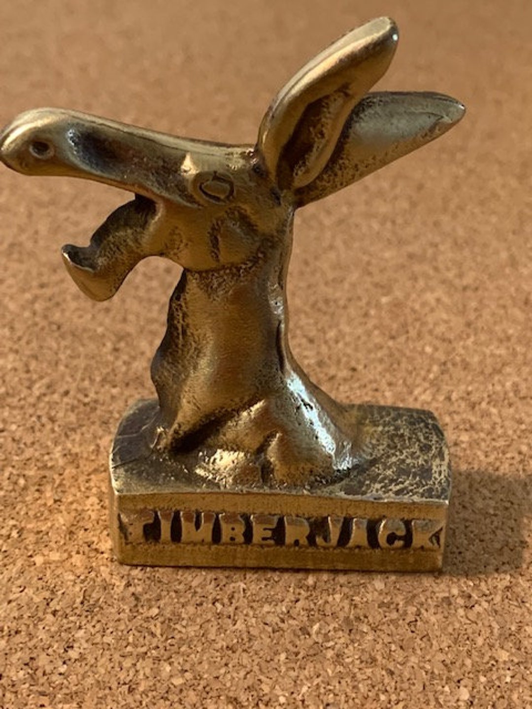 Statue Timberjack Smaller Donkey BRASS 2 3/4 Inches Solid Metal ...