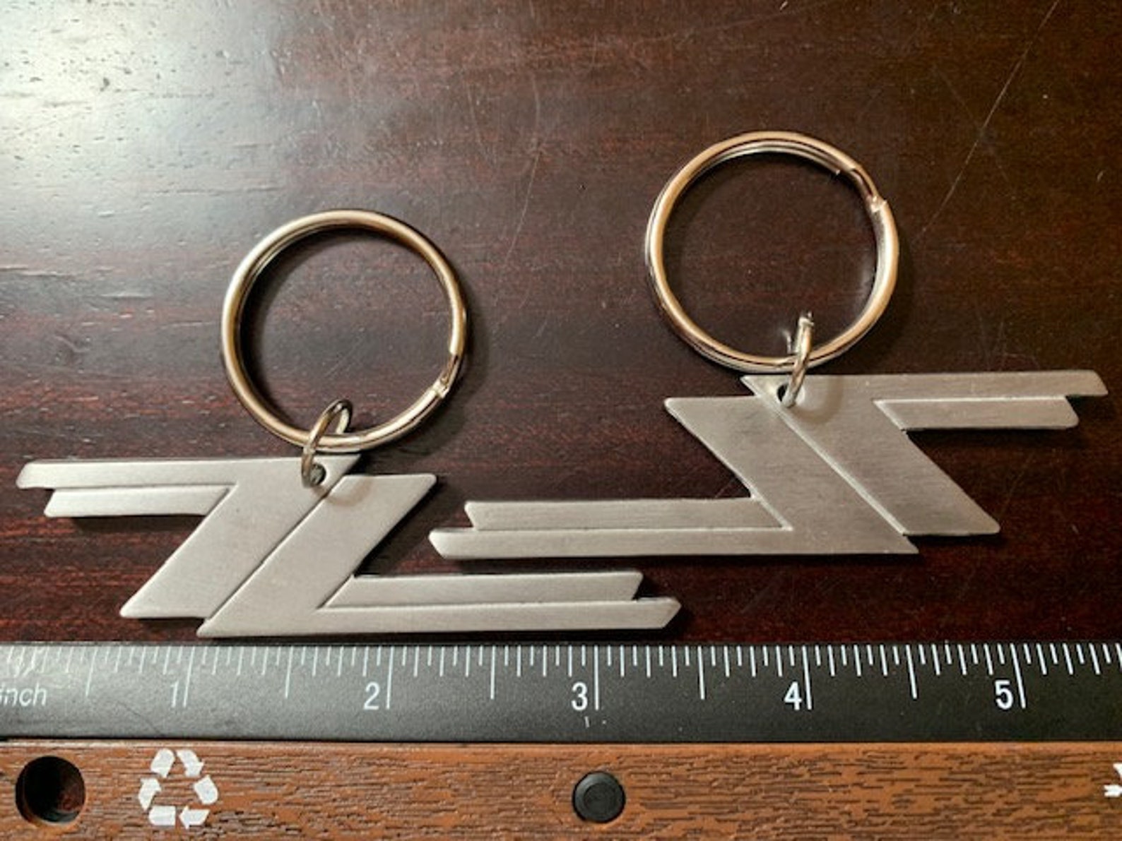 Set of 2 ZZ Top Key Chains Solid Metal Very Sturdy - Etsy