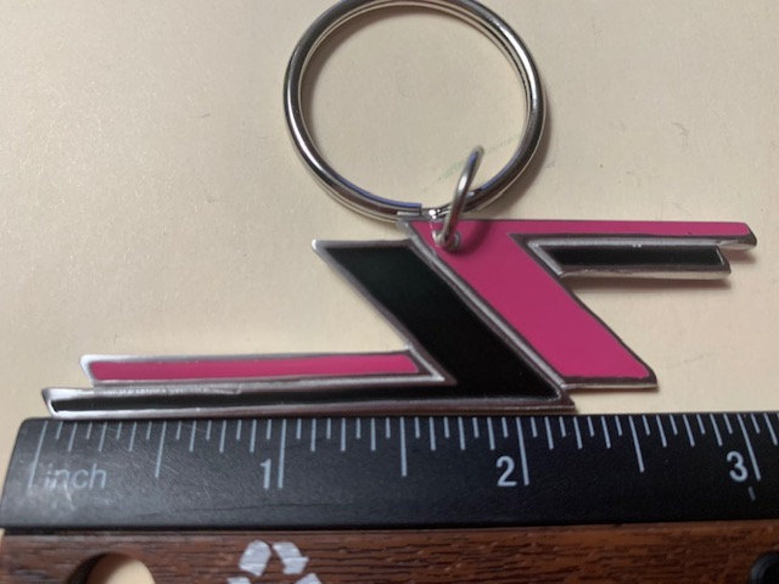 ZZ Top Black and Pink Key Chain Solid Metal 3 1/4 Inches VERY - Etsy