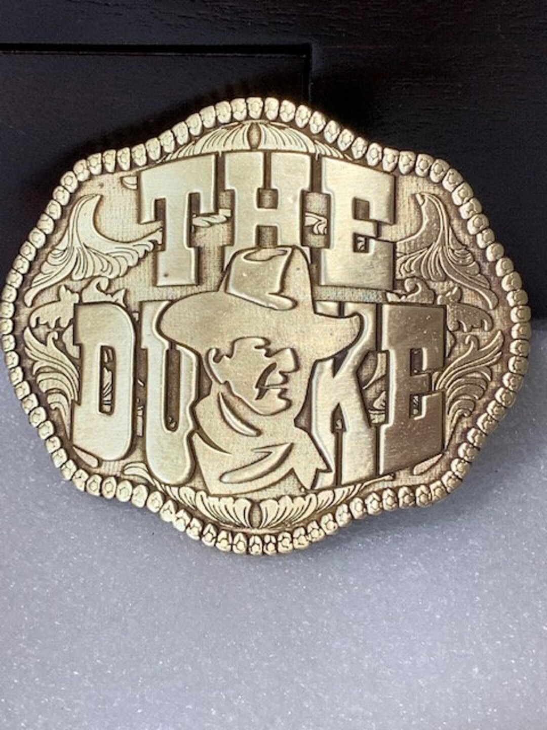 John Wayne "the Duke" BRASS Metal Belt Buckle Strong Sturdy - Etsy