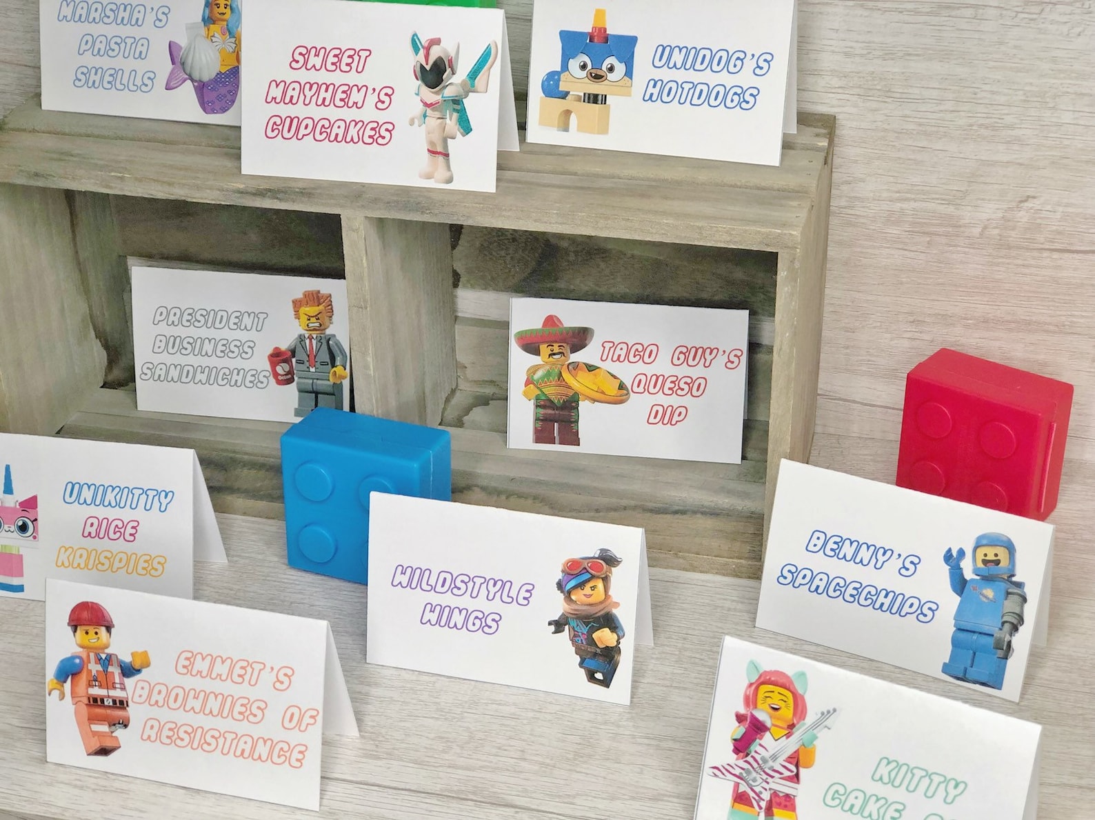 Instant Download Printable Food Place Cards Food Tent Cards | Etsy