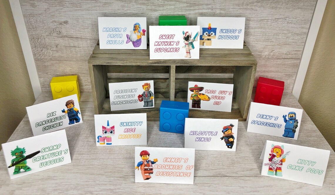 Instant Download Printable Food Place Cards Food Tent Cards | Etsy