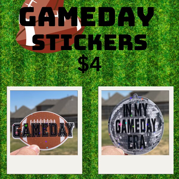 Gameday Stickers - Etsy